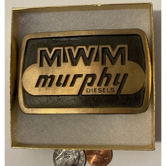 Accessories | Vintage Metal Belt Buckle Brass Mwm Murphy Diesels Nice Design | Poshmark